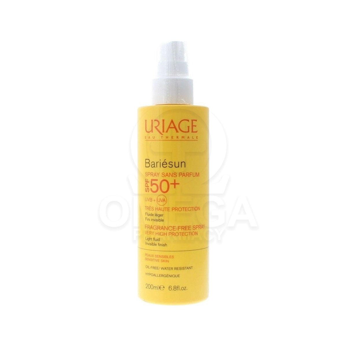 URIAGE Bariesun Spray Sans Parfum SPF50+ Αντηλιακό Προσώπου 200ml