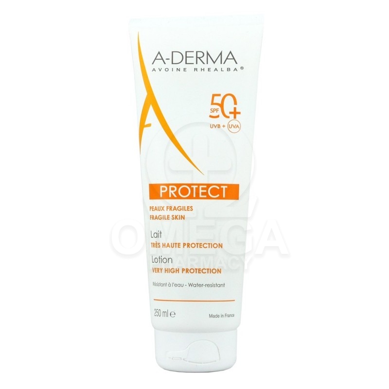 A-DERMA Sun Protect Lotion Fragile Skin SPF50+ Αντηλιακό Γαλάκτωμα ...