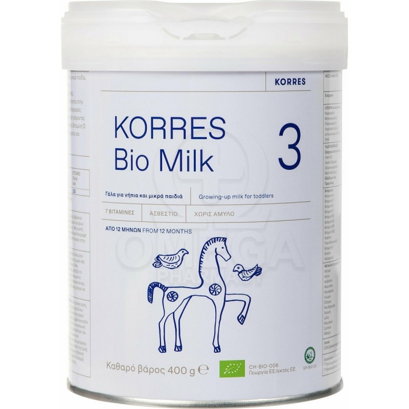 KORRES Bio Milk 3 Βιολογικό Αγελαδινό Γάλα για Νήπια και Μεγάλα Παιδιά ...