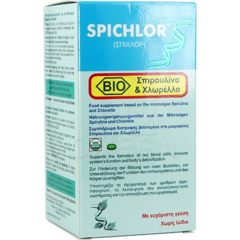 MEDICHROM Spichlor Spirulina Chlorella 100 ταμπλέτες