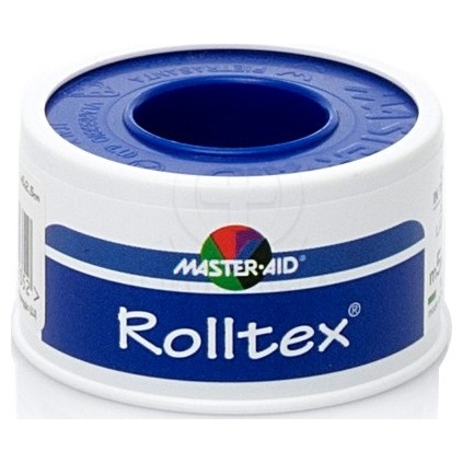 MASTER AID Rolltex Αυτοκόλλητη Επιδεσμική Ταινία 5m x 5cm Λευκή 1τμχ