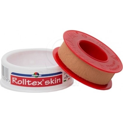 MASTER AID Rolltex Skin Αυτοκόλλητη Επιδεσμική Ταινία 5m x 1.25cm Καφέ 1τμχ