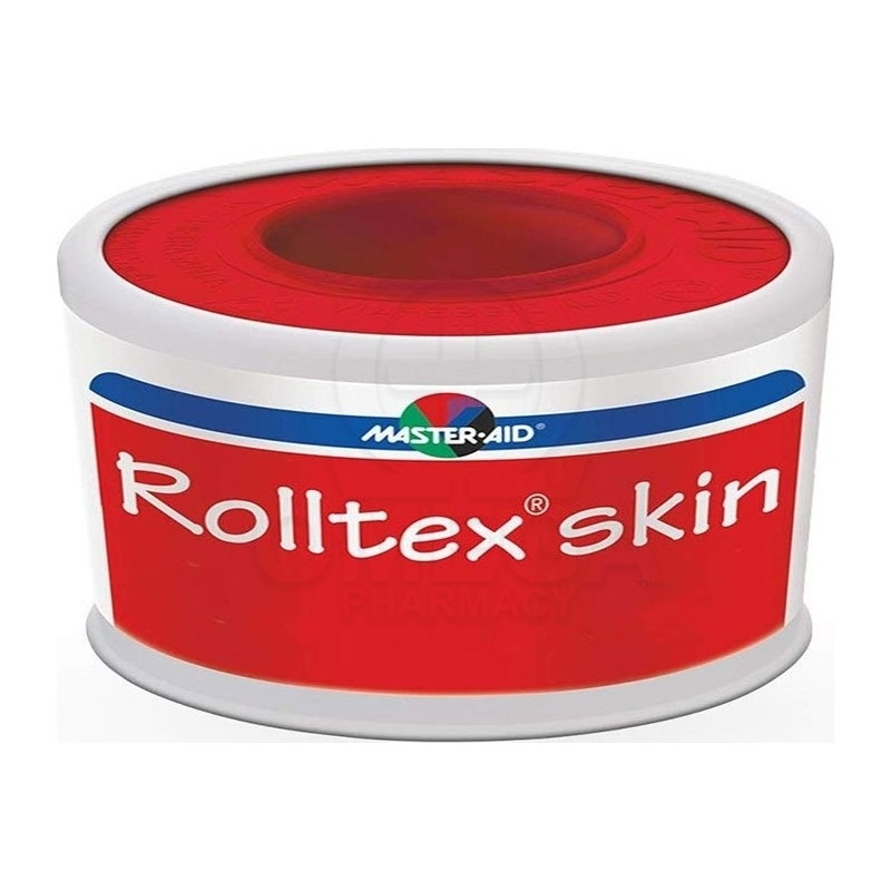MASTER AID Rolltex Skin Αυτοκόλλητη Επιδεσμική Ταινία 5m x 2.5cm Καφέ 1τμχ