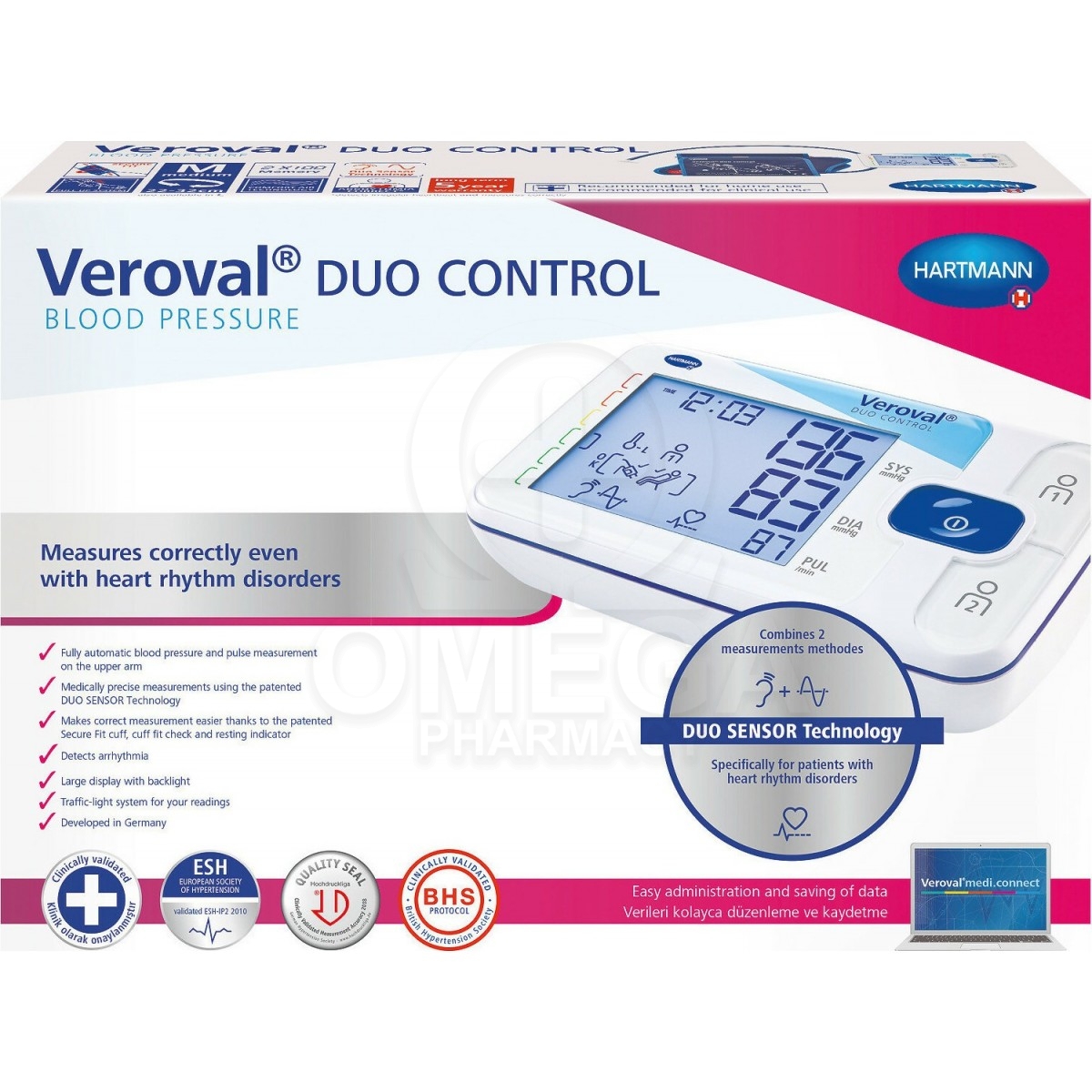 HARTMANN Veroval Duo Control Ψηφιακό Πιεσόμετρο Μπράτσου 1τμχ