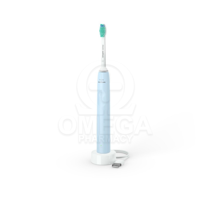 PHILIPS SONICARE 2100 Series Light Blue Ηλεκτρική Οδοντόβουρτσα (HX3651/12) 1τμχ
