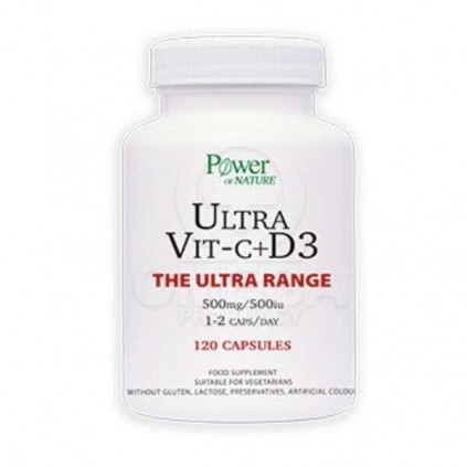 POWER HEALTH The Ultra Range Ultra Vit-C + D3 500mg/500iu 120caps