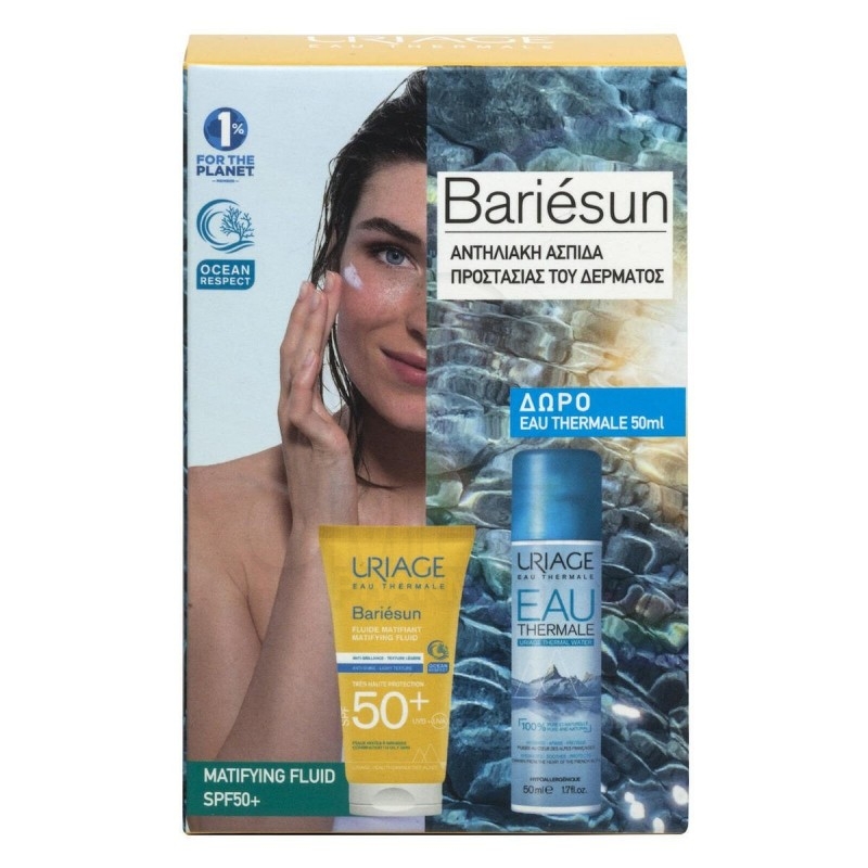 URIAGE Promo Bariesun με Αντηλιακό Προσώπου Matifying Fluid SPF50+ 50ml & Eau Thermale Water 50ml