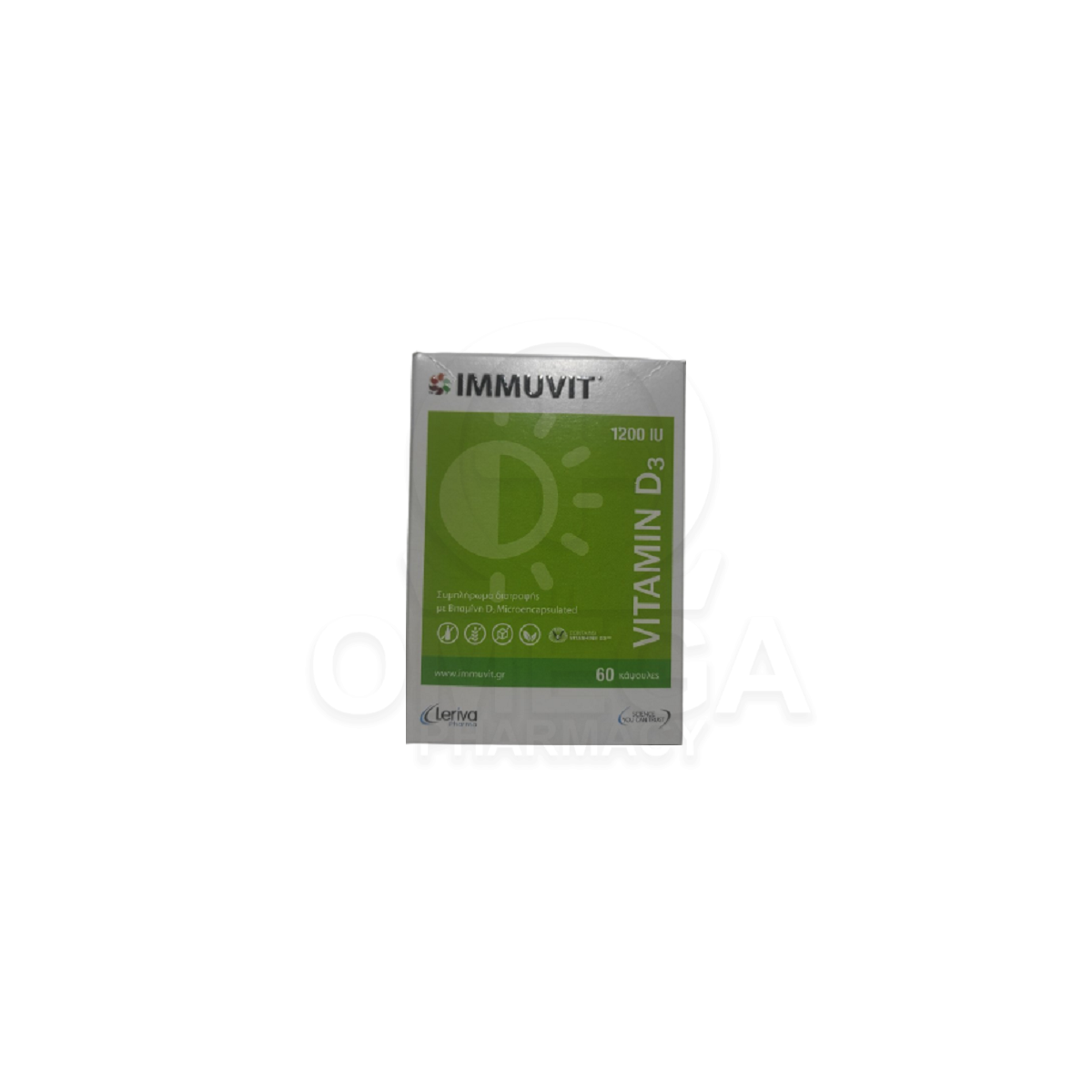 LERIVA Immuvit Vitamin D3 1200iu 60caps