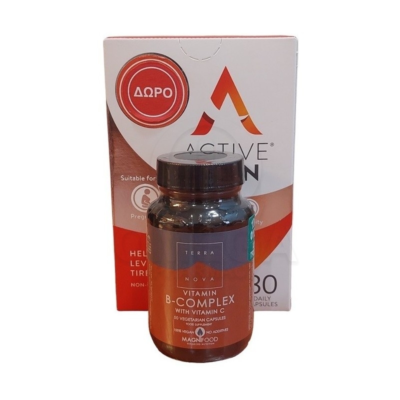 TERRANOVA Promo με Vitamin B-Complex with Vitamin C 50 veg.caps & Δώρο ...