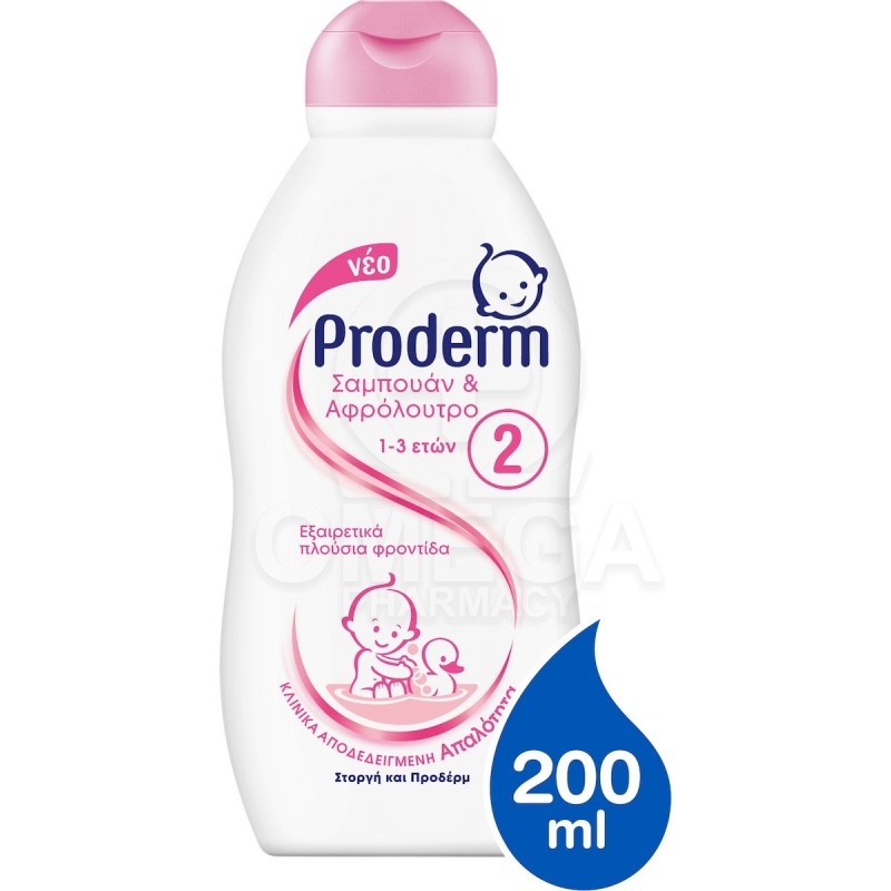 PRODERM Σαμπουάν & Αφρόλουτρο 1-3 Ετών 200ml