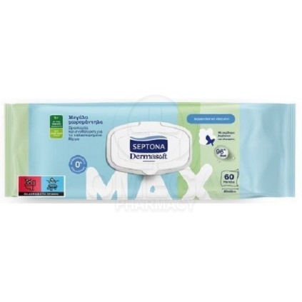 SEPTONA Dermasoft Μωρομάντηλα 60τμχ