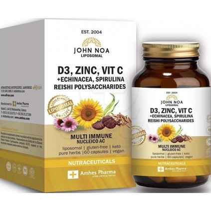 JOHN NOA Liposomal D3, Zinc, Vit C 60caps