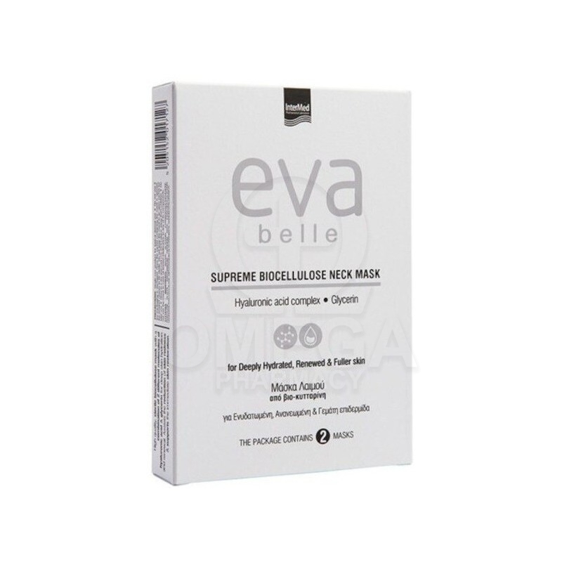 INTERMED Eva Belle Supreme Biocellulose Neck Mask 2τμχ