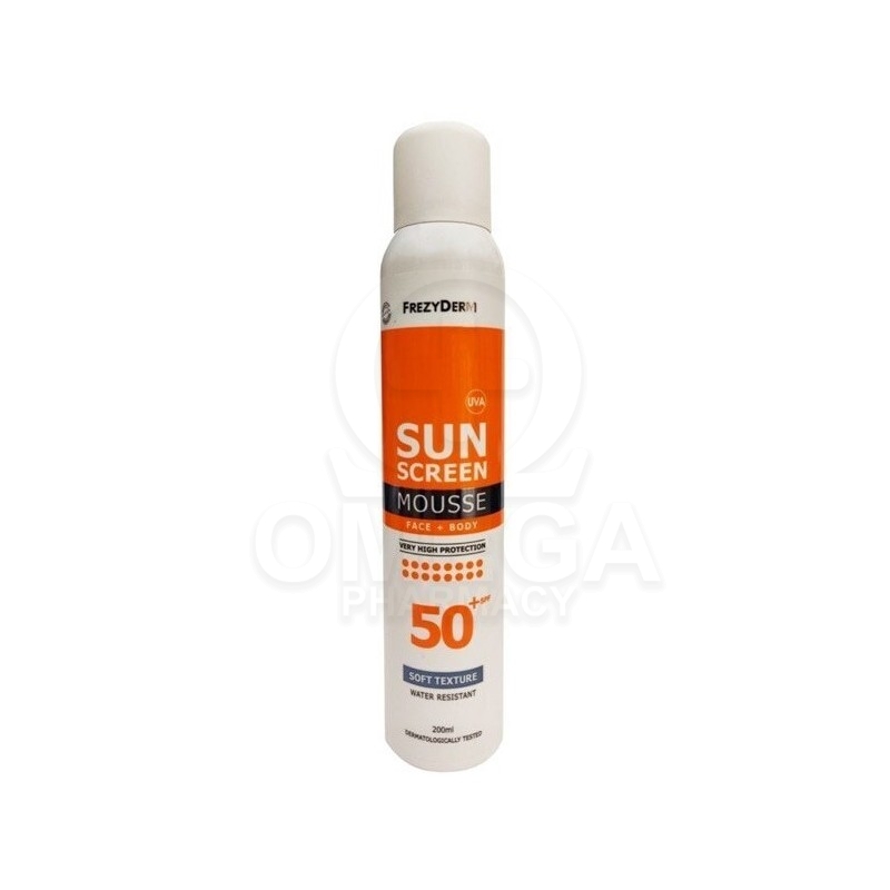 FREZYDERM Sunscreen Mousse Face+Body SPF50+ Αντηλιακό Σπρέι Προσώπου ...