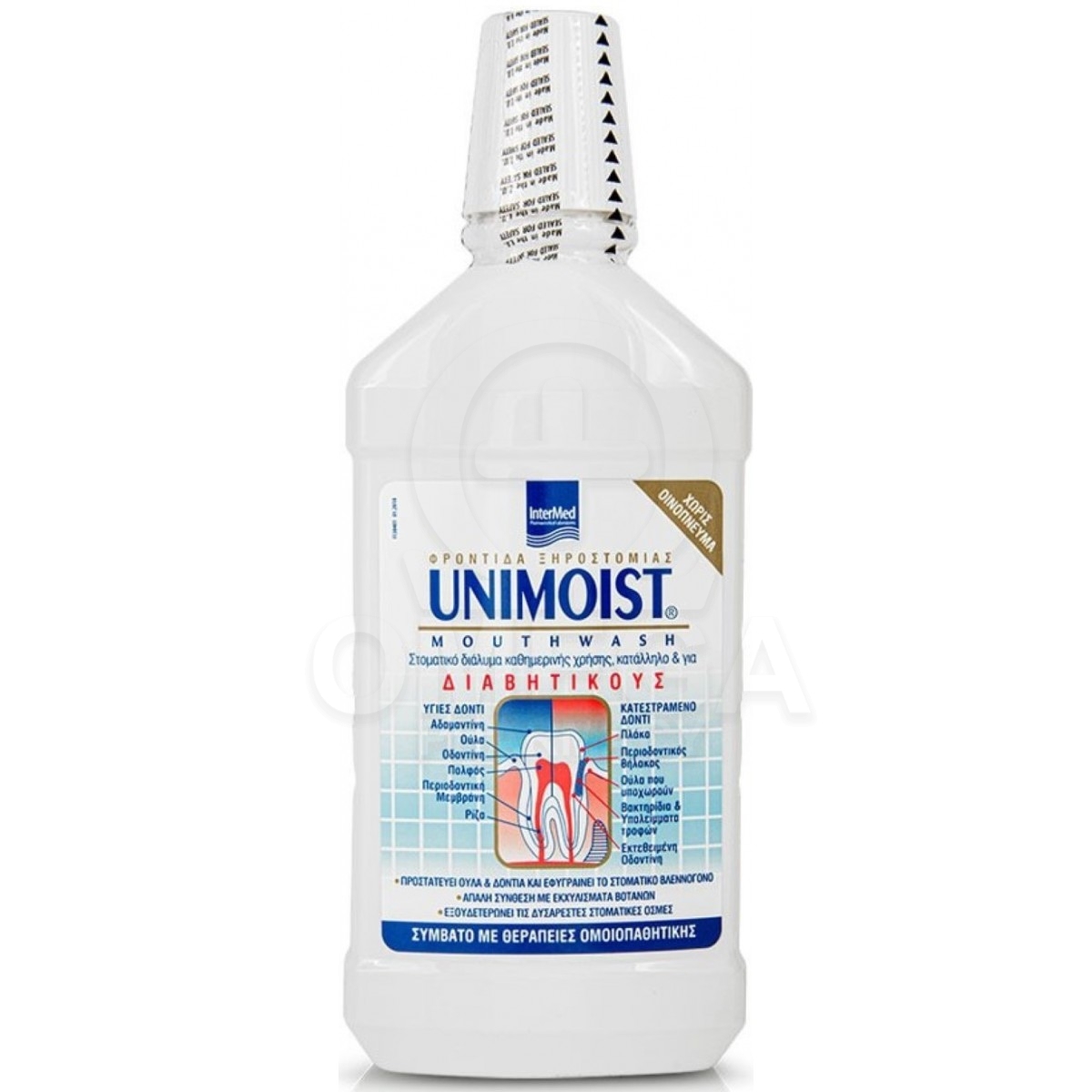 INTERMED Unimoist Mouthwash Στοματικό Διάλυμα Καθημερινής Χρήσης Κατά ...