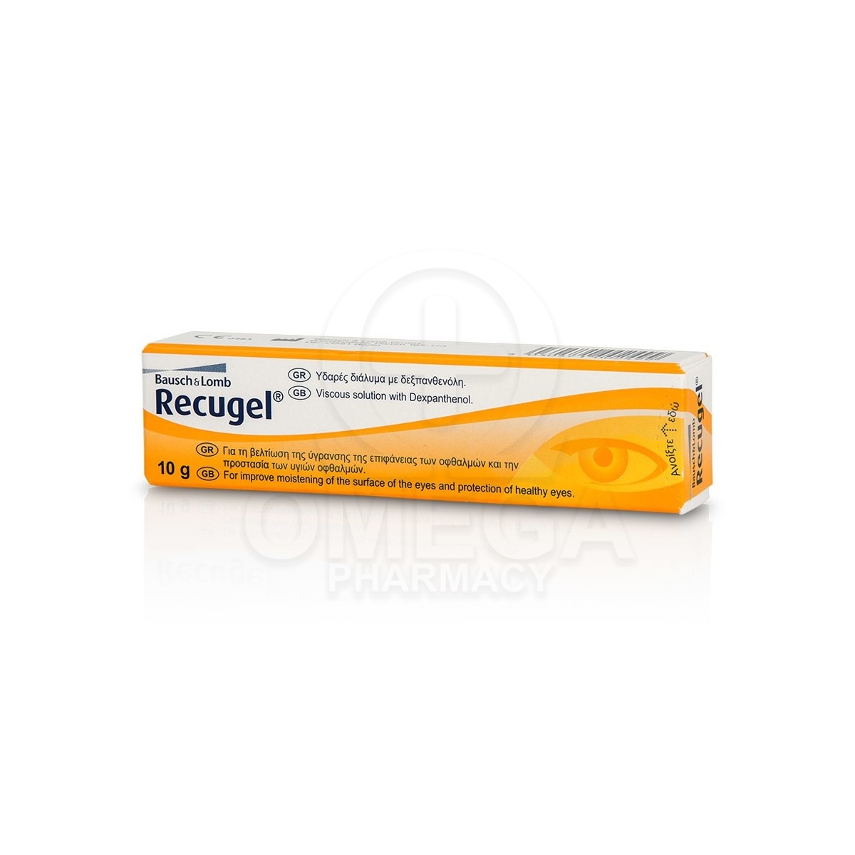 BAUSCH & LOMB Recugel Eye Gel Τζελ με Δεξπανθενόλη για τα Μάτια 10gr