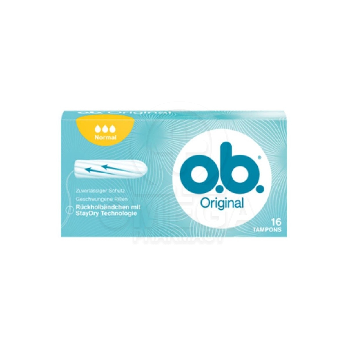 O.B. Original Normal Ταμπόν Μεσαίας Ροής, 16τμχ