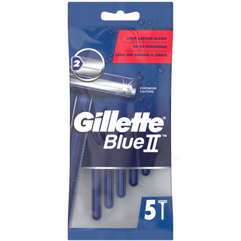 GILLETTE Blue II Fixed Ανδρικά Ξυραφάκια Μιας Χρήσης 5τμχ