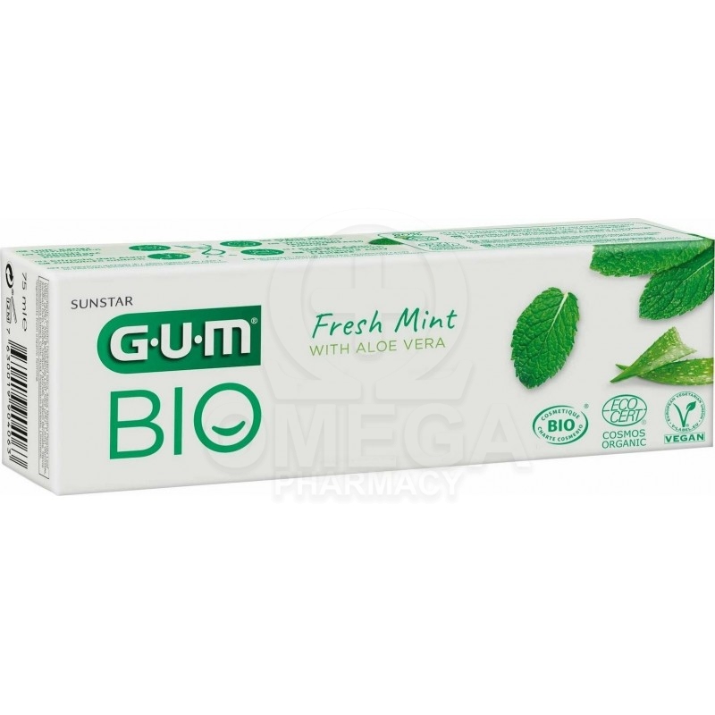 GUM Bio Fresh Mint Toothpaste with Aloe Vera Οργανική Οδοντόκρεμα που ...